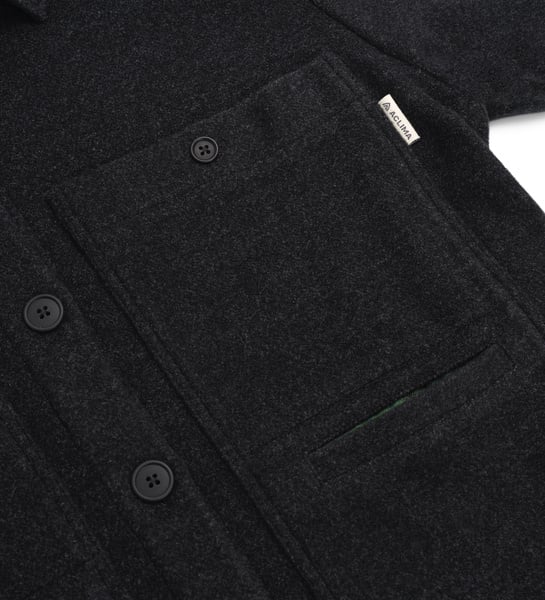 reborn Lumber Jacket M's Dark Grey Melange | Aclima.com