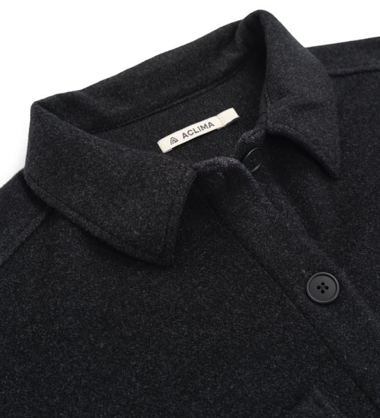 reborn Lumber Jacket M's Dark Grey Melange | Aclima.com